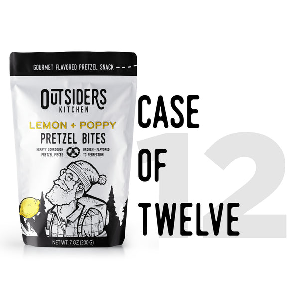 Lemon + Poppy Pretzel Bites | Case of 12 – Outsiders Kitchen